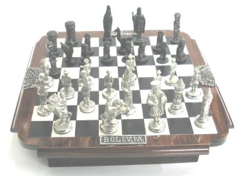 Tin Chess Set